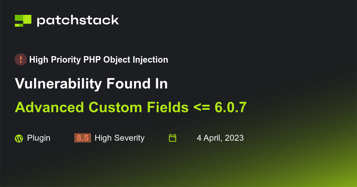 Wordpress Advanced Custom Fields plugin